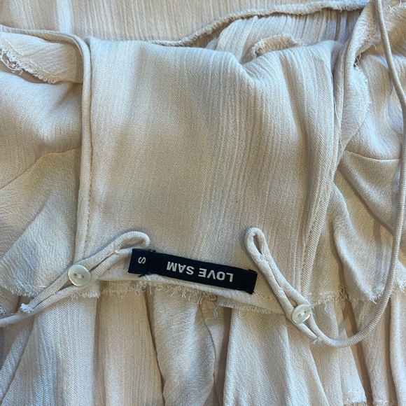 Love Sam | Tops | Nwot Love Sam Dusty Rose Raw Threaded Multi Tiered ...